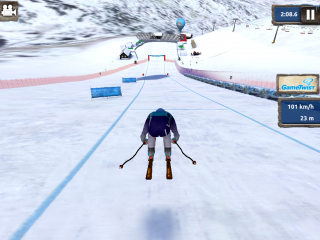 Test jeu iPhone / iPad de Ski Challenge 14 sur KickMyGeek.com